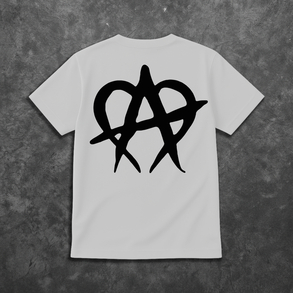 Anarchy T Shirt - White/Black – Unmanageable